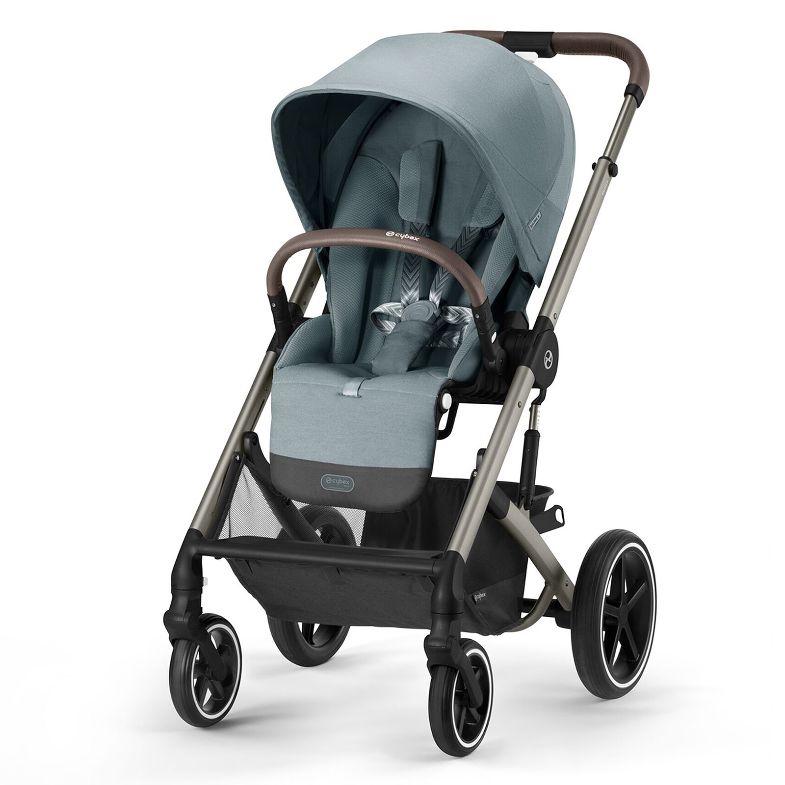 Cybex Poussette Citadine Balios S Lux Cadre Taupe - Sky Blue ...