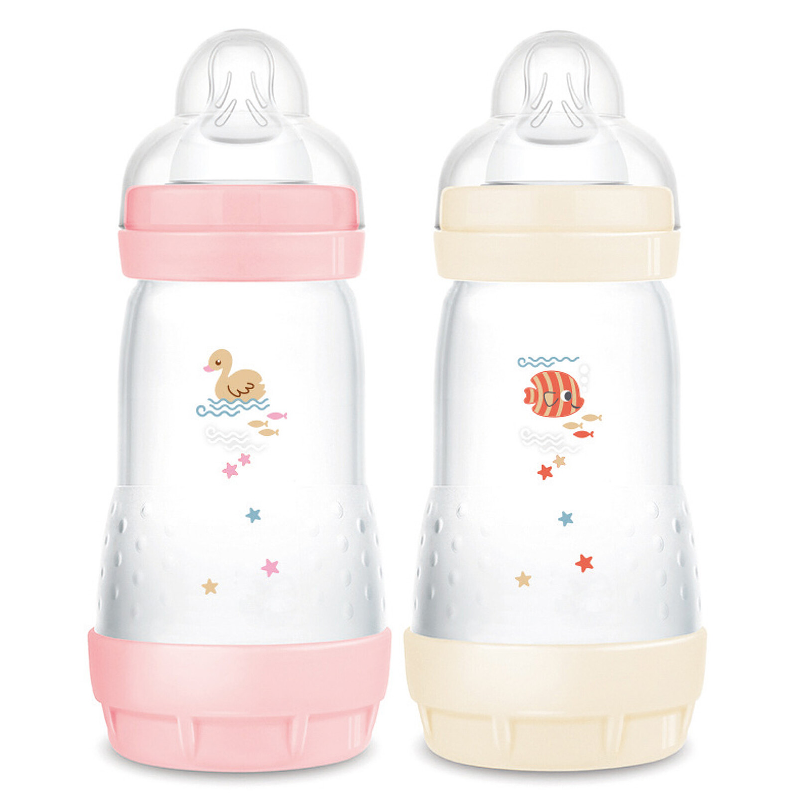MAM Lot de 2 Biberons Anti-coliques Easy Start Bonbon et Coton - 260 ml ...