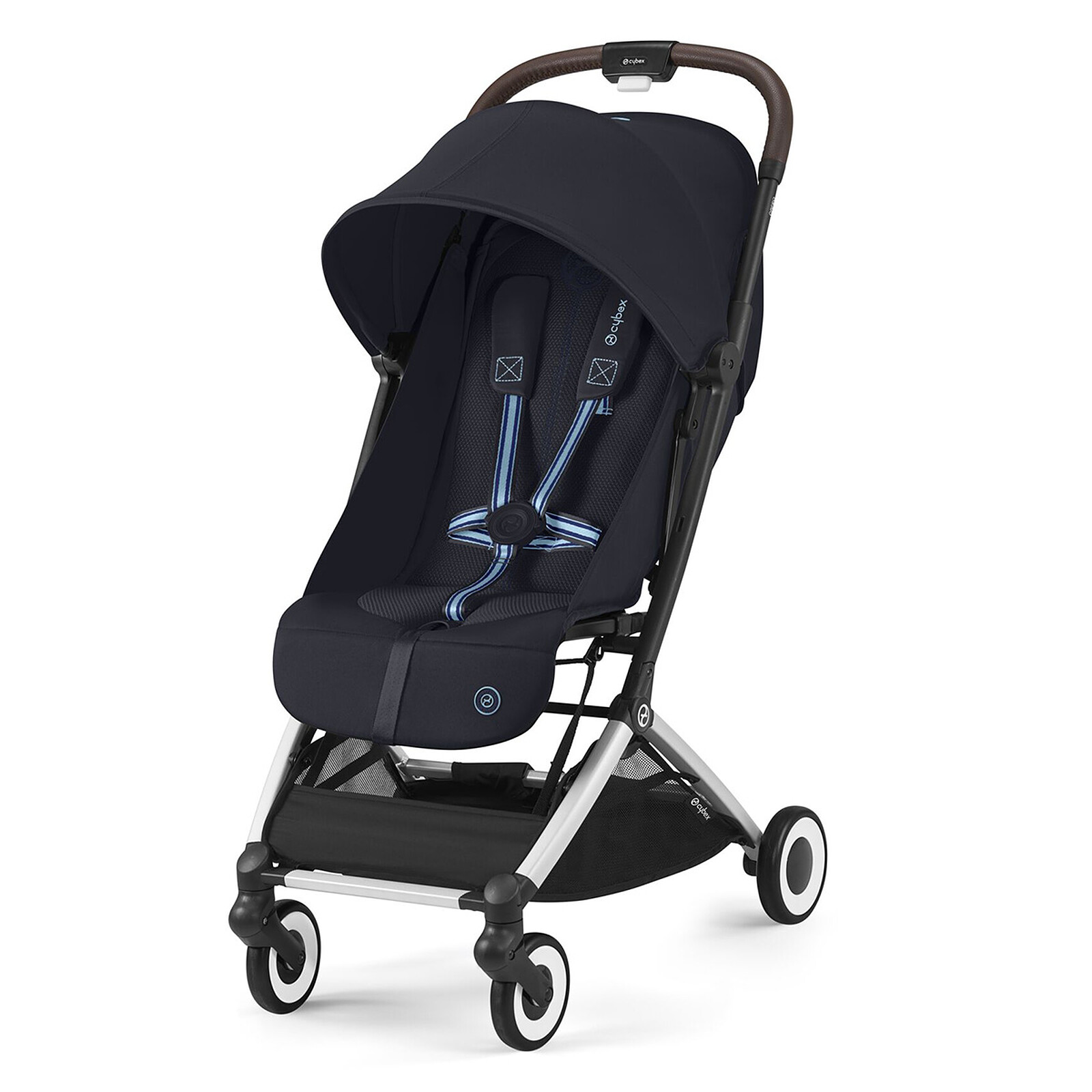 Cybex Poussette de Voyage Ultra-compacte Orfeo Châssis Silver - Dark ...