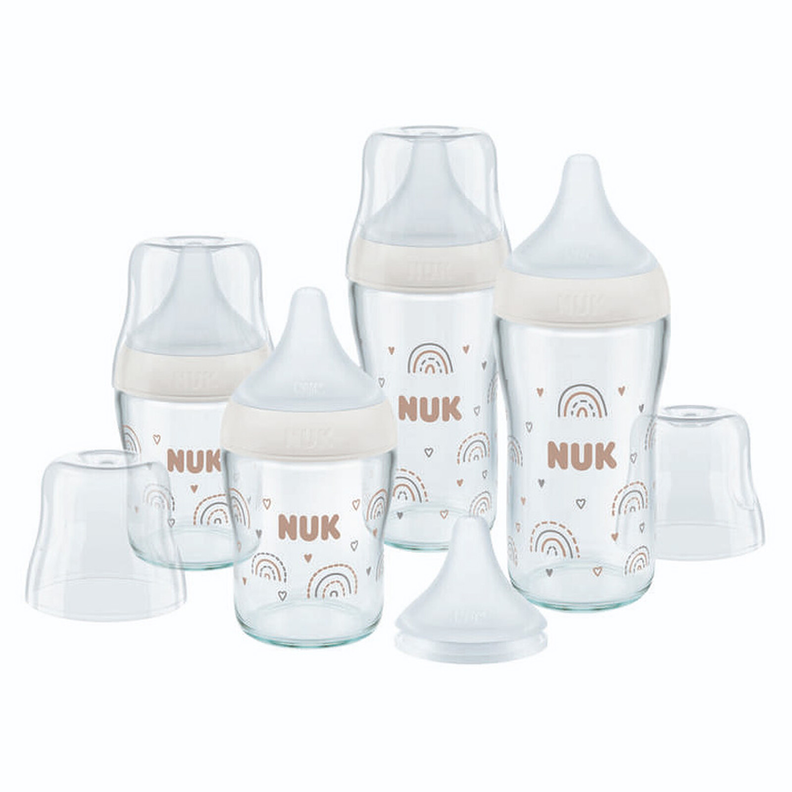NUK Coffret Cadeau Nouveau-Né Perfect Match - 120 et 230 ml - Biberon ...