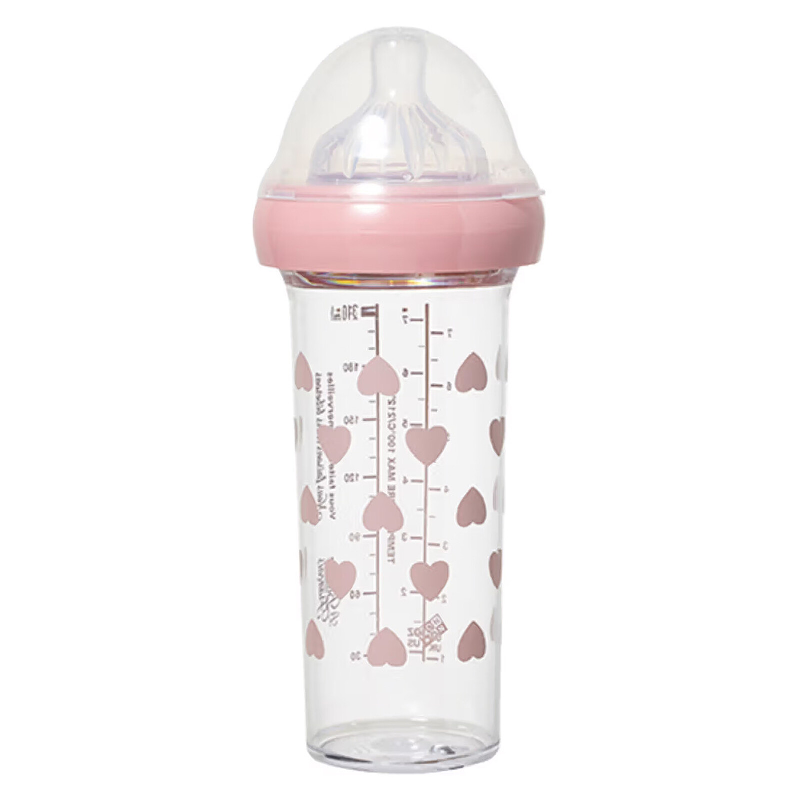 Le Biberon Français Biberon Coeurs Roses - 210 ml - Biberon - L'Armoire ...